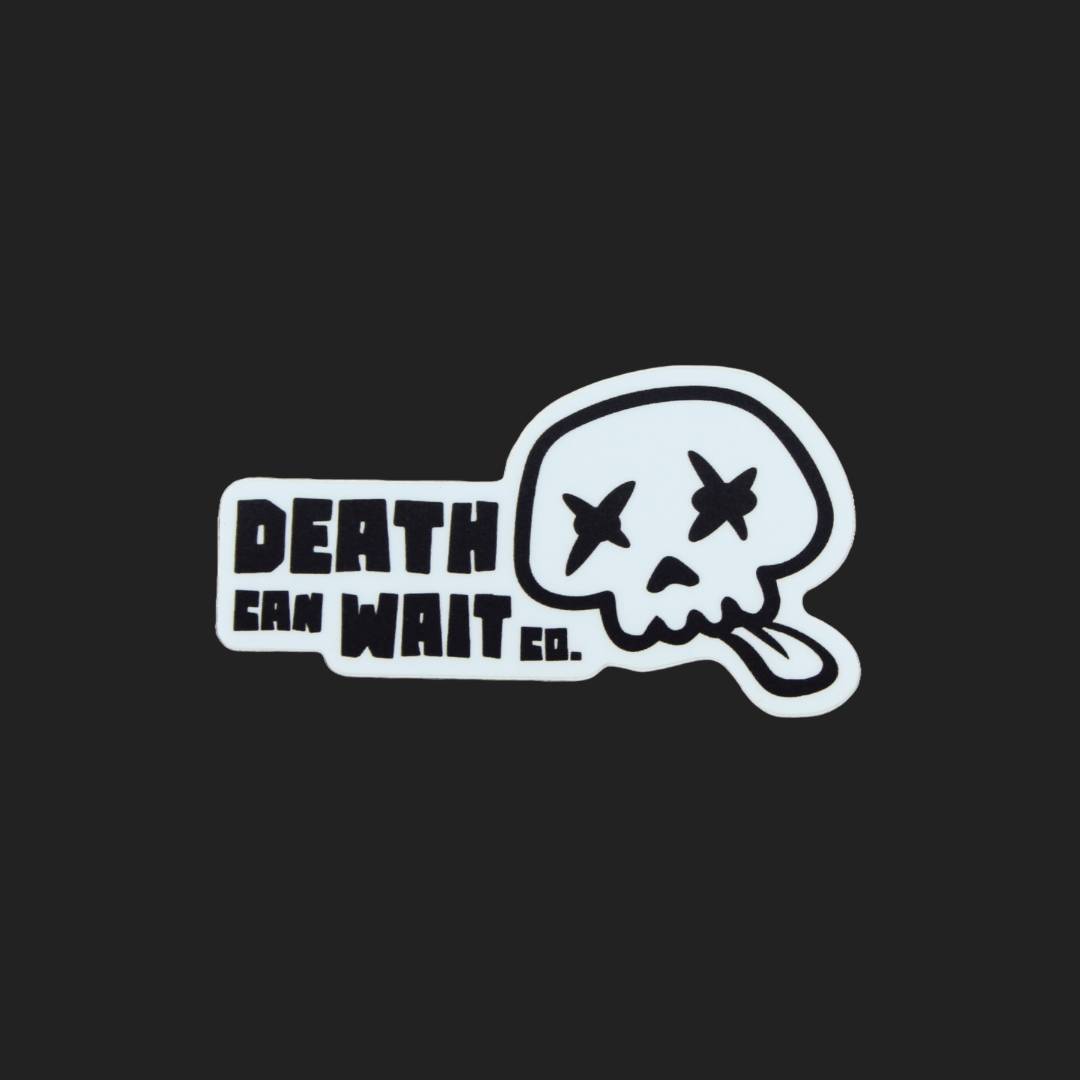 Logo Sticker – Death Can Wait Co.